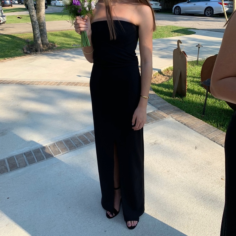 Lulus Long Formal Dress With Leg Slit - Gem